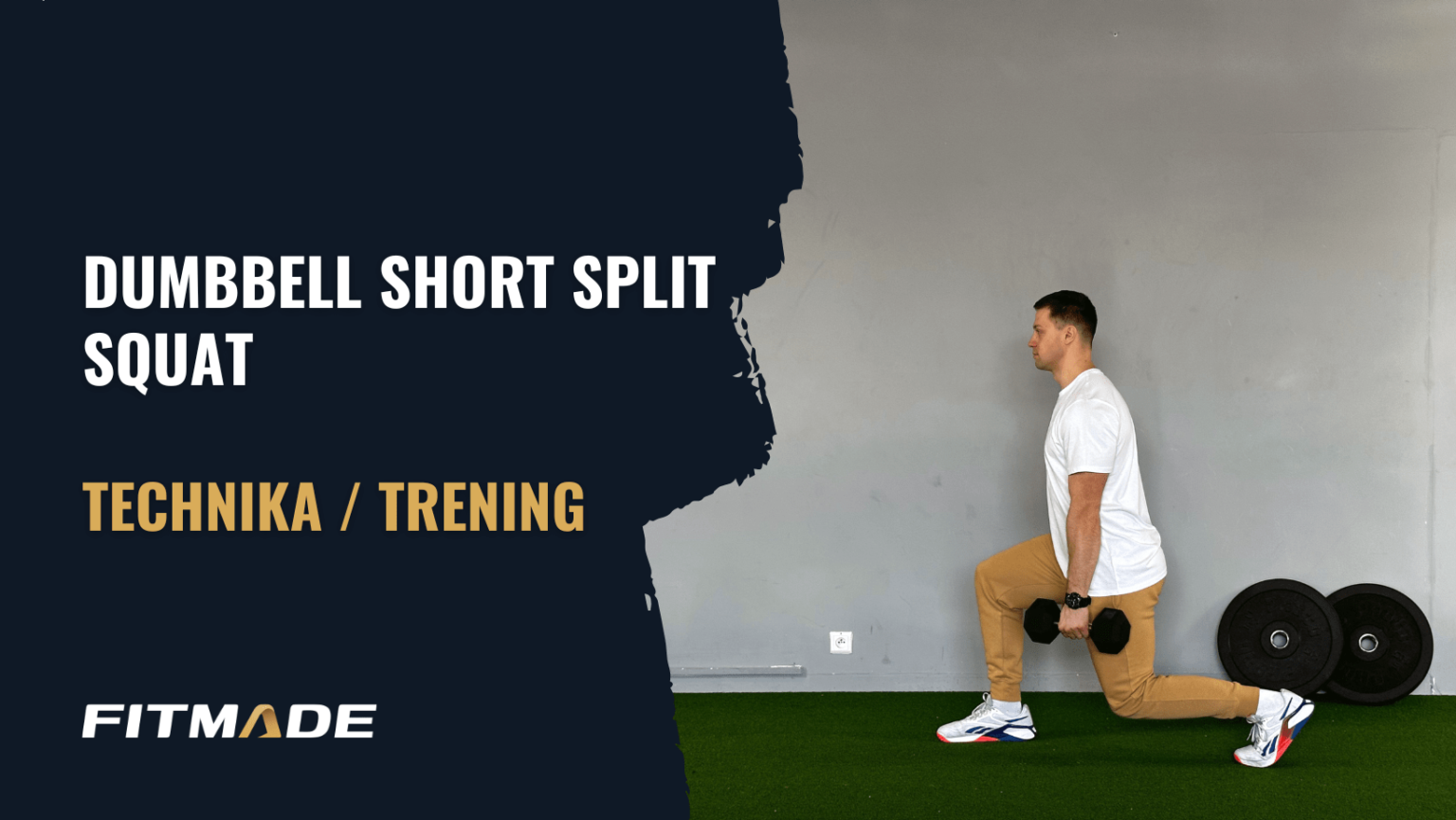 Dumbbell short split squat - Jak zrobić? | Trening i plan treningowy ...