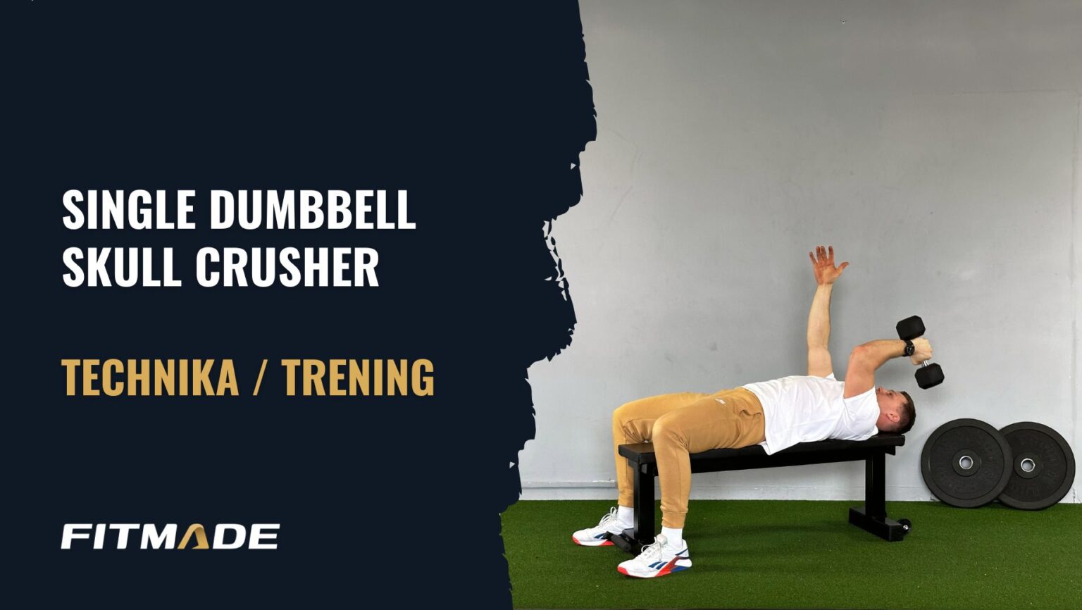 Single dumbbell skull crusher - Jak zrobić? | Trening i plan treningowy ...